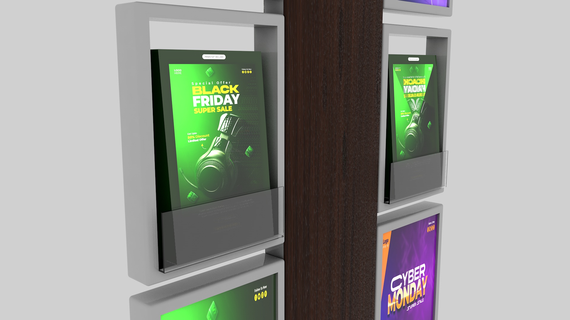 Freestanding Menu Display Stand – 3D Model by Gergedan | 3DOcean